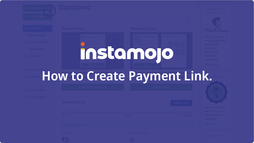 Create a Payment Link, Payment Link Generator - Instamojo